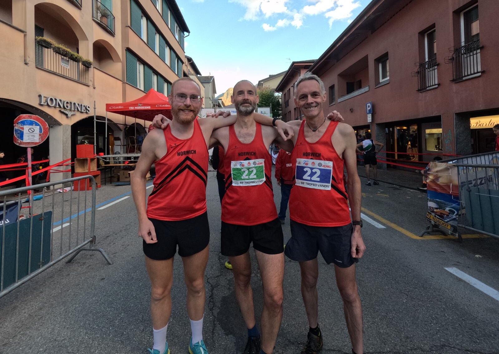Trio of Harriers attend the Famous Italian Relay Race, Trofeo Vanoni ...